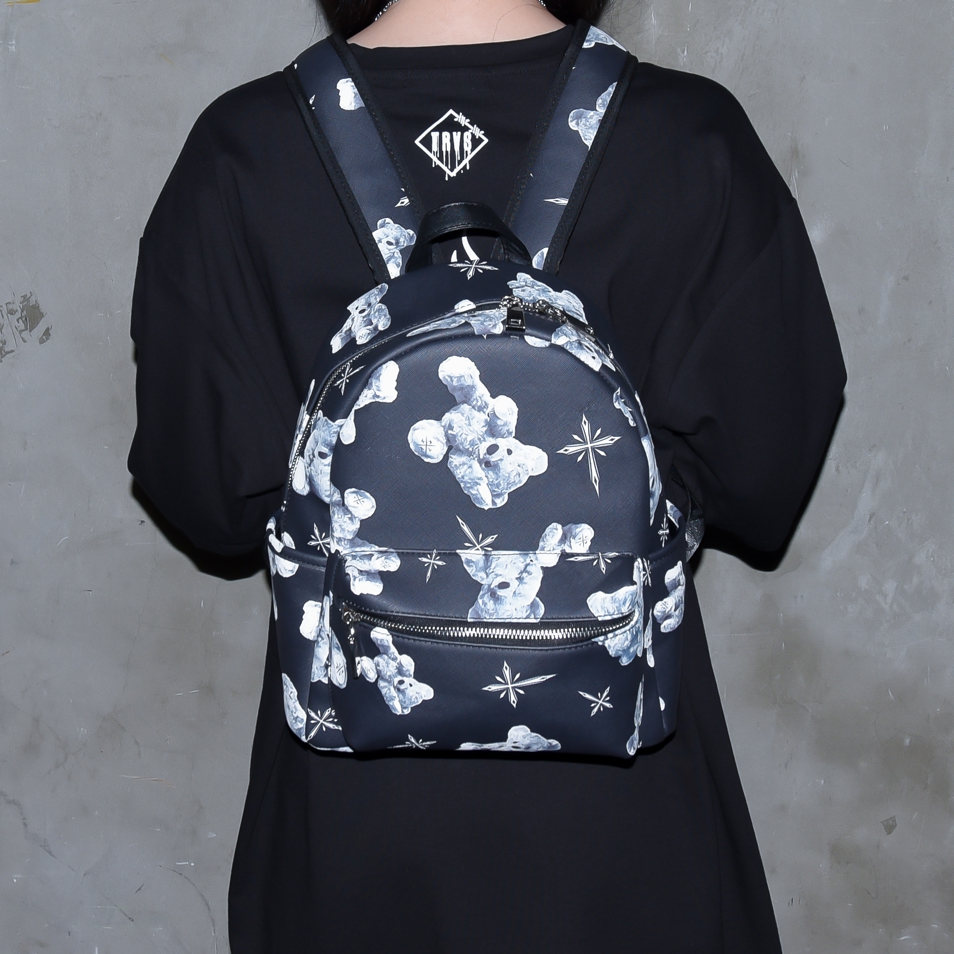 [ACRO TOKYO][TRAVAS TOKYO] Backpack covered with bear prints
